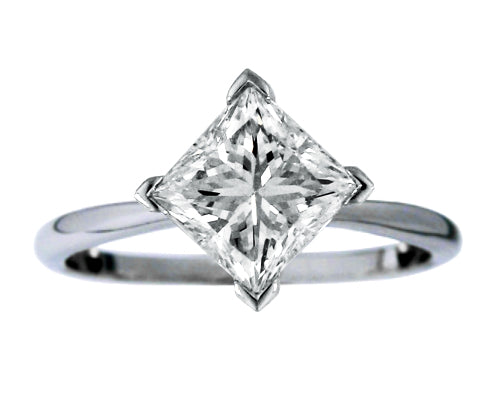 Diagonal Princess Cut Solitaire – Shamy Designs